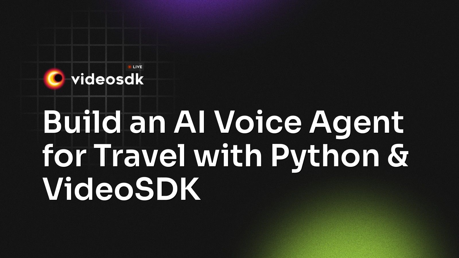 Build an AI Voice Agent for Travel with Python & VideoSDK - VideoSDK