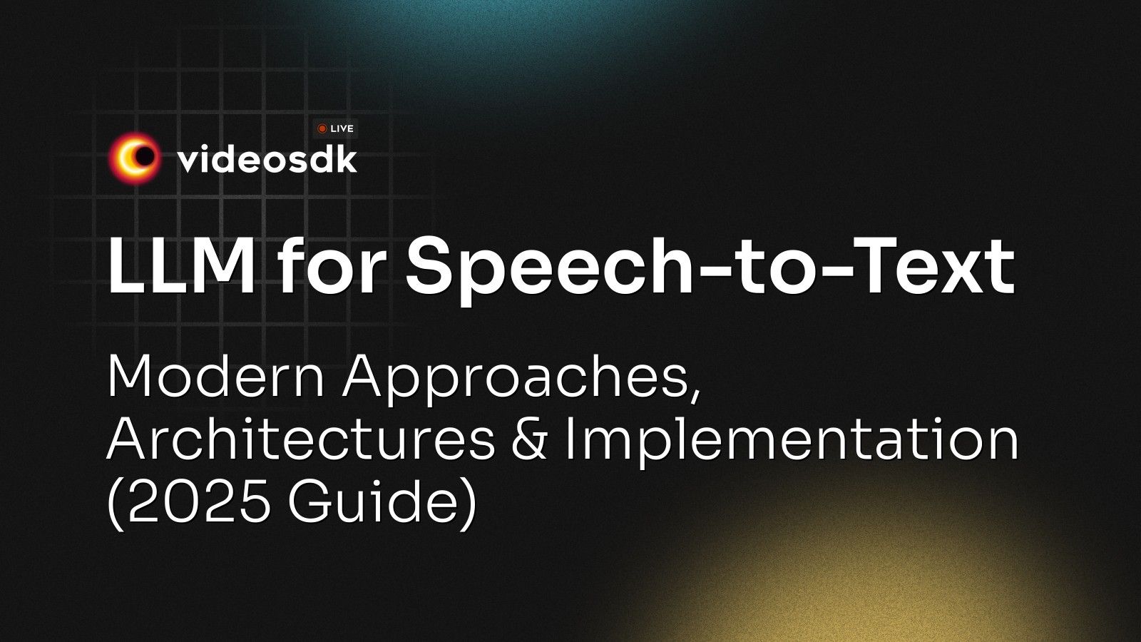 LLM for Speech-to-Text: Modern Approaches, Architectures ...