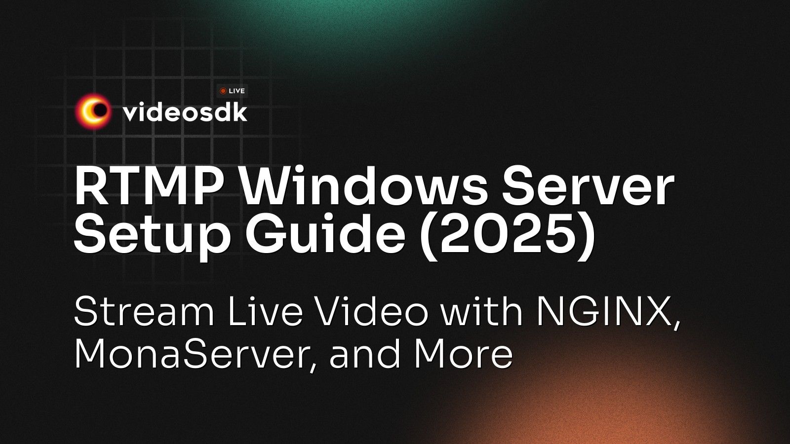 RTMP Windows Server Setup Guide (2025): Stream Live Video with NGINX, MonaServer, and More ...