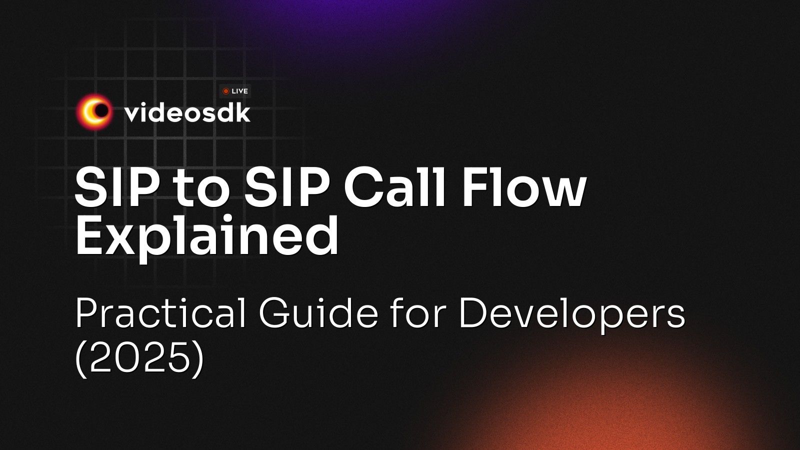 SIP to SIP Call Flow Explained: Practical Guide for Developers (2025) - VideoSDK
