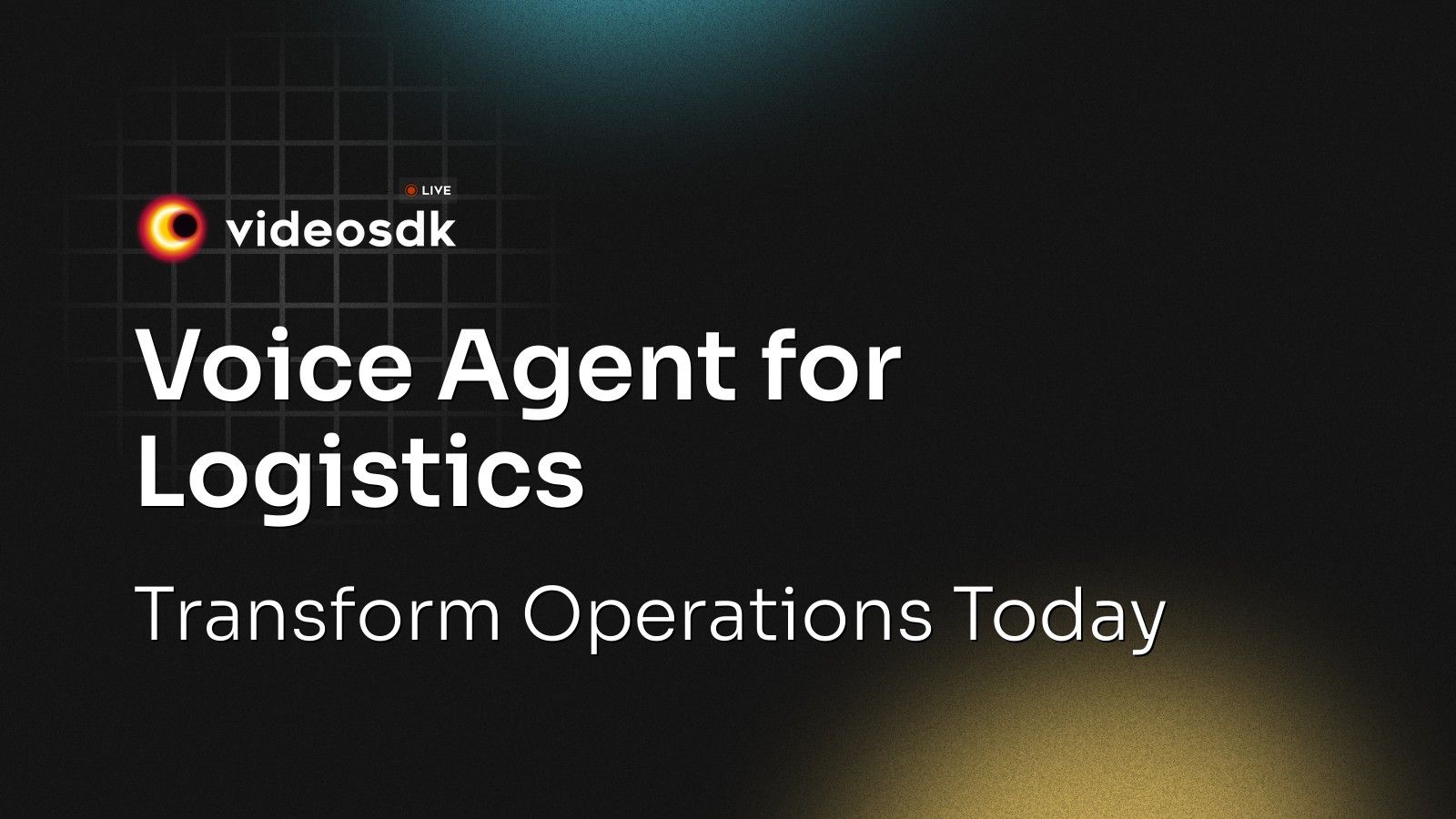 Voice Agent for Logistics: Transform Operations Today - VideoSDK