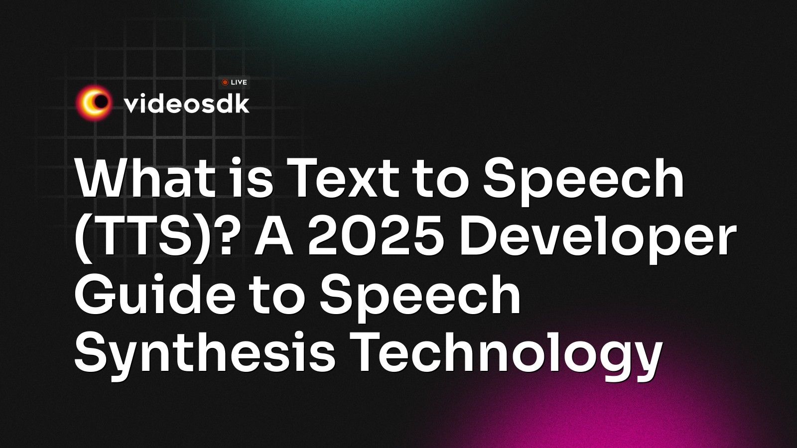 What is Text to Speech (TTS)? A 2025 Developer Guide to Speech ...